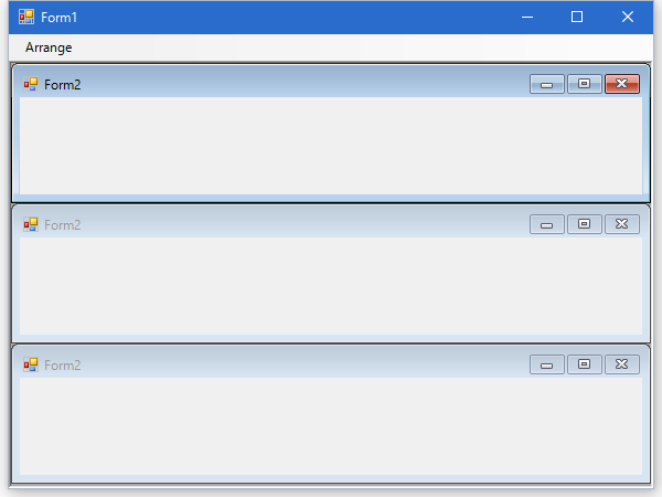 C# MDI 子フォームを整列して表示する - ITLAB51.COM