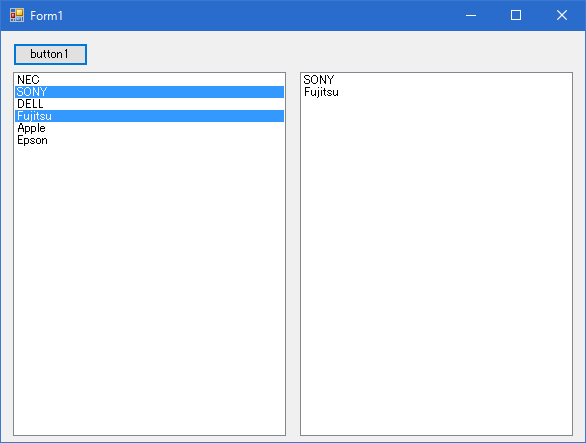 【C# ListBox】選択されている複数のアイテムを確認する - ITLAB51.COM